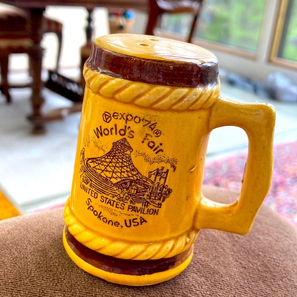 Vintage | Accents | Worlds Fair Expo 974 Spokane Ceramic Salt ...